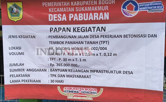 GMPK Soroti Pembangunan Infrastruktur Jalan Desa Pabuaran - Media Indonews